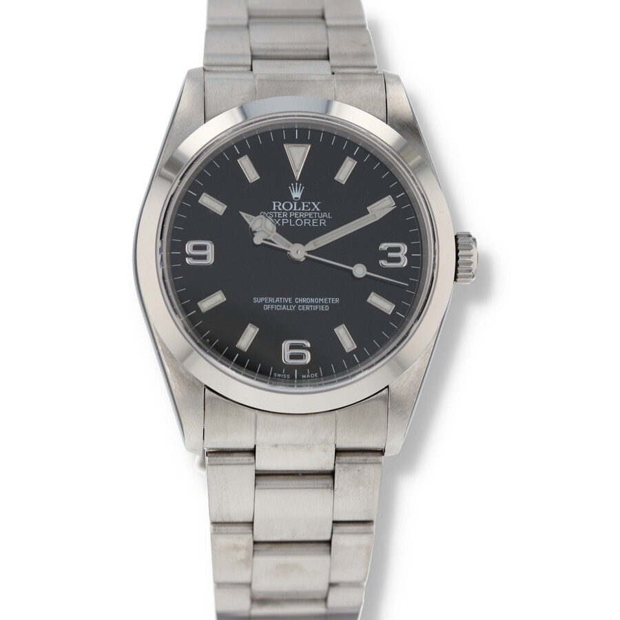Rolex Pre-owned Rolex Explorer Automatic Chronometer Black Dial Unisex ...