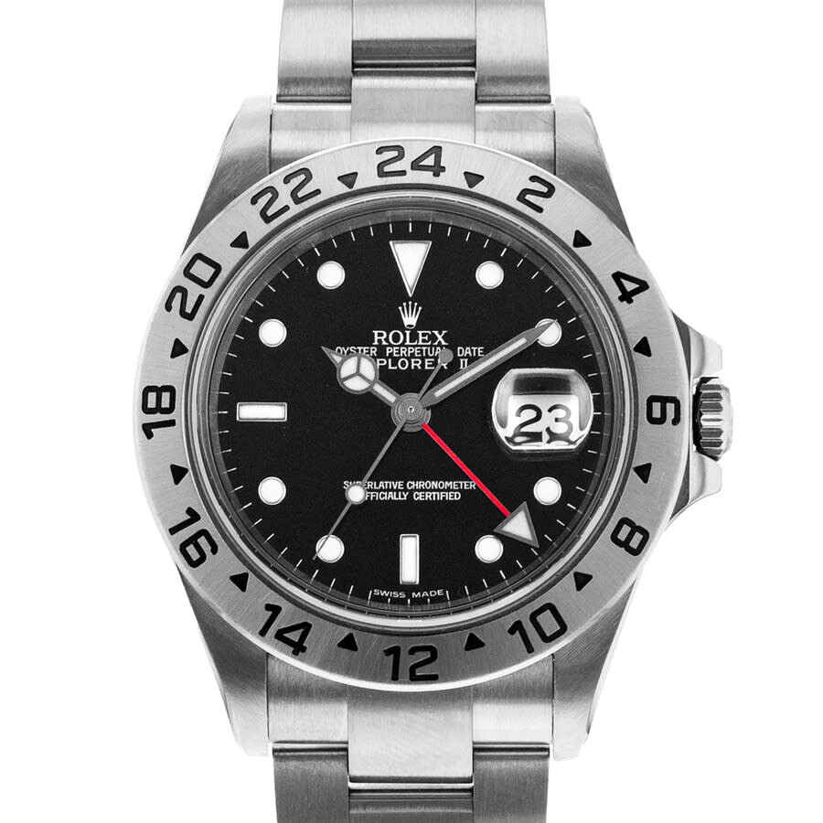 Rolex Pre-owned Rolex Explorer II Automatic Black Dial Men's Watch ...