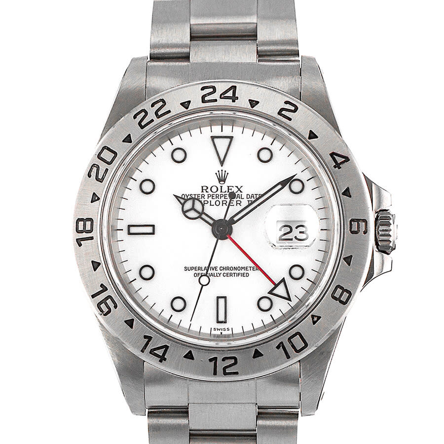 Rolex Pre-owned Rolex Explorer II Automatic White Dial Men's Watch ...