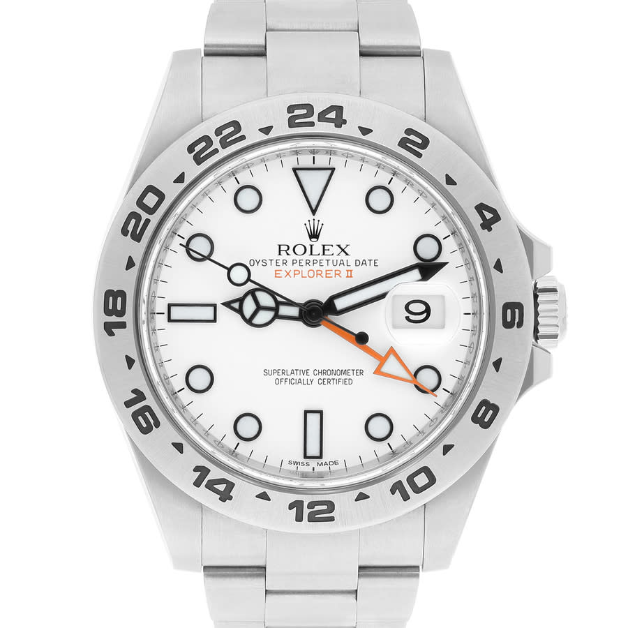 Rolex Pre-owned Rolex Explorer II Automatic White Dial Men's Watch ...