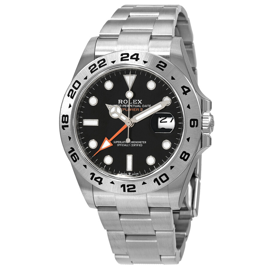 Rolex Pre-owned Rolex Explorer Ii GMT Black Dial Men's Watch 226570BKSO ...