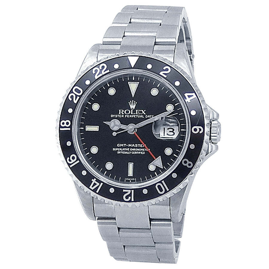 Rolex Pre-owned Rolex GMT-Master Automatic Black Dial Men's Watch 16700 ...