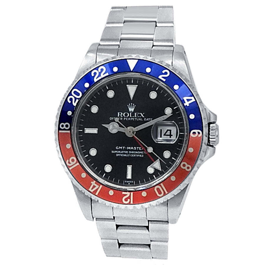 Rolex Pre-owned Rolex GMT-Master Automatic Black Dial Men's Watch 16700 ...