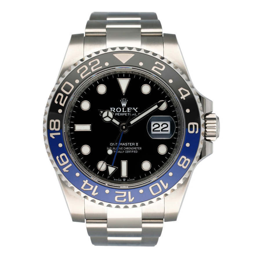 Rolex Pre-owned Rolex GMT-Master II Automatic Black Dial Batman Bezel ...