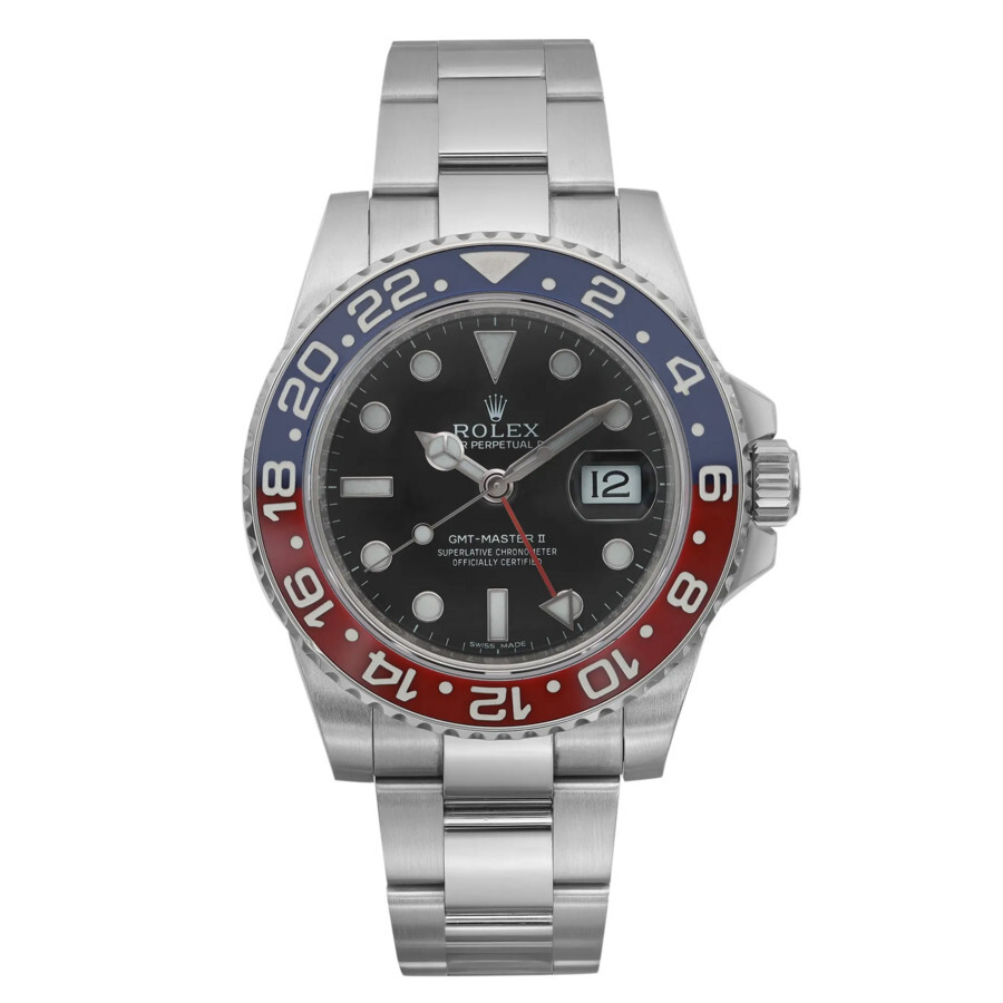 Rolex Pre-owned Rolex GMT-Master II GMT Automatic Chronometer Black ...