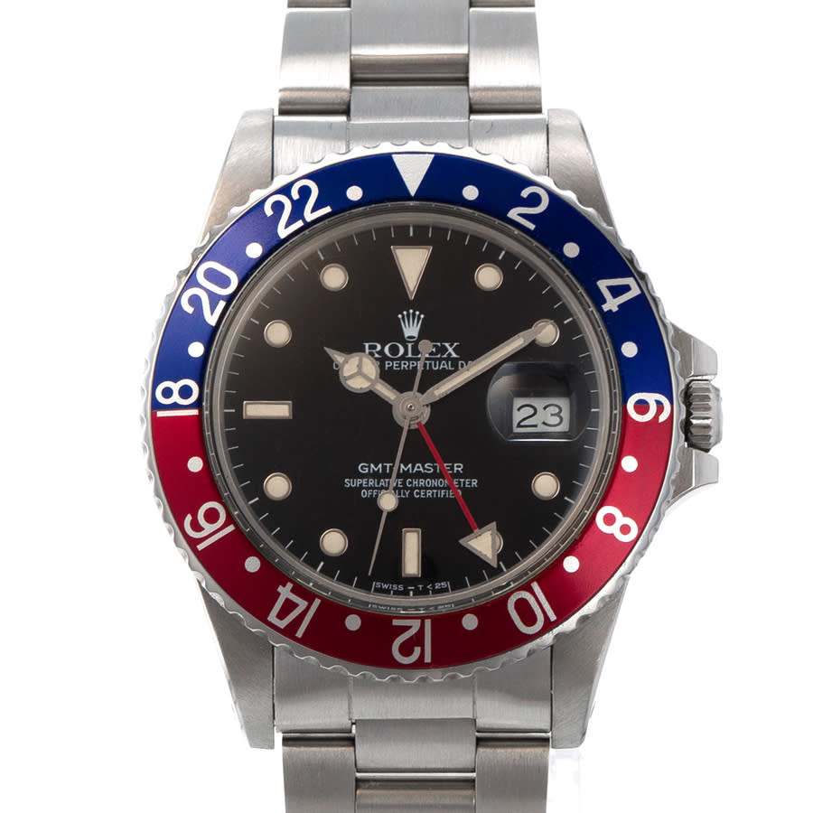 Rolex Pre-owned Rolex Gmt-Master II GMT Automatic Chronometer Black ...