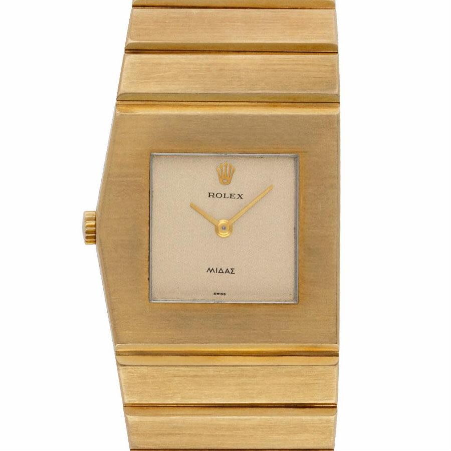 Rolex Pre-owned Rolex King Midas Hand Wind Champagne Dial Men's Watch ...