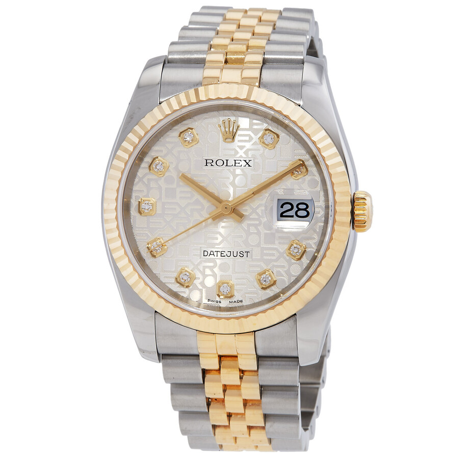 Rolex Pre-owned Rolex Oyster Perpetual Automatic Chronometer Diamond ...