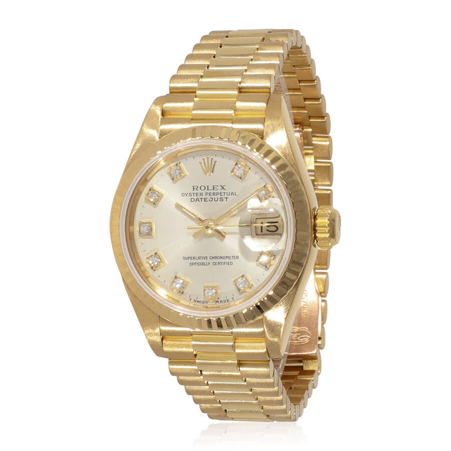 Rolex Pre-owned Rolex Oyster Perpetual Automatic Chronometer Diamond ...