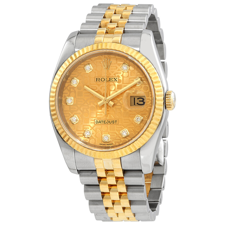 Rolex Pre-owned Rolex Oyster Perpetual Automatic Chronometer Diamond ...