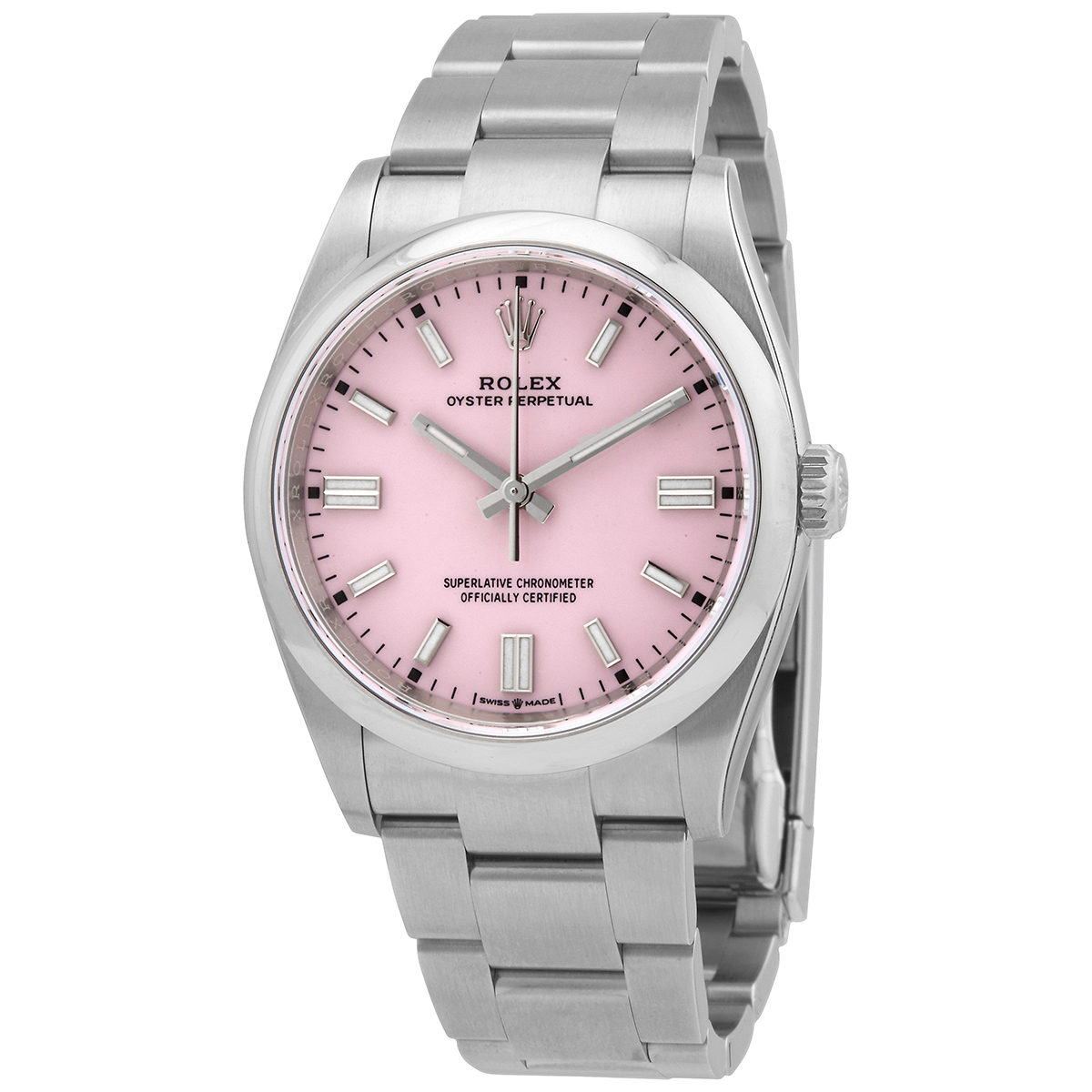 Rolex Pre-owned Rolex Oyster Perpetual Candy Pink Dial Unisex Watch ...