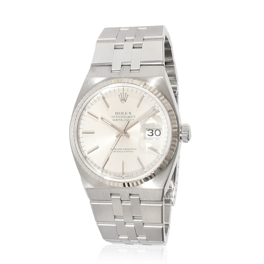 Rolex Pre-owned Rolex Oysterquartz Silver Dial Men's Watch 17014 - Pre ...