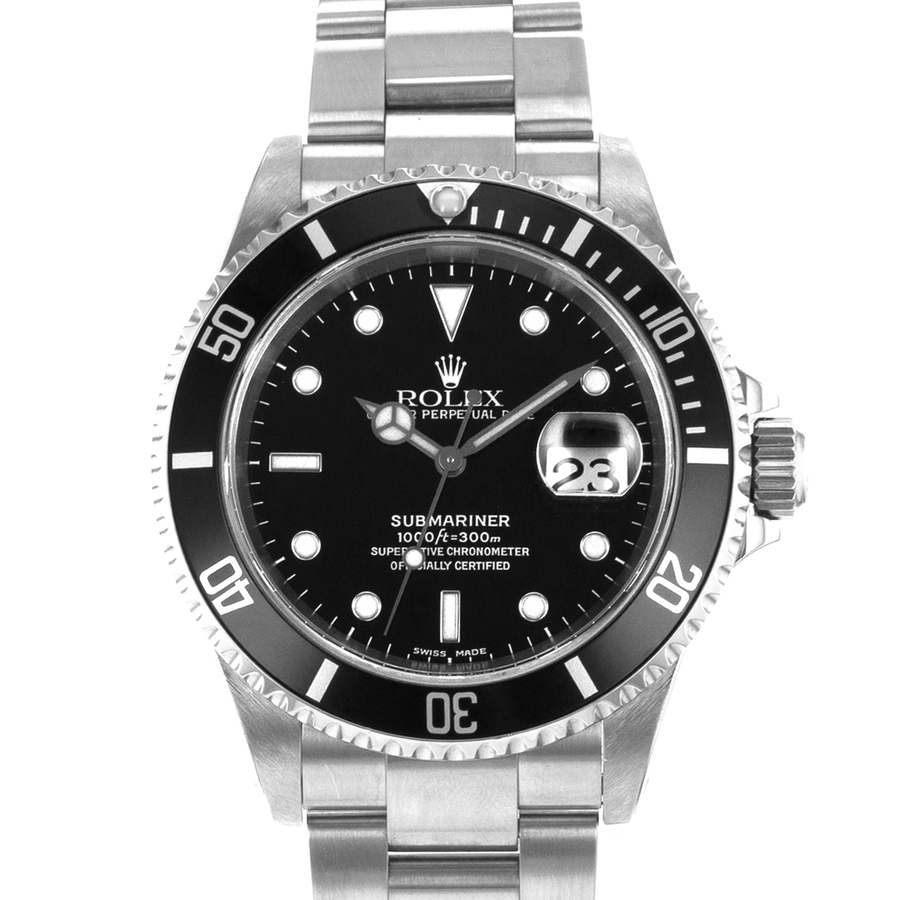 Rolex Pre-owned Rolex Submariner Automatic Chronometer Black Dial Men's ...
