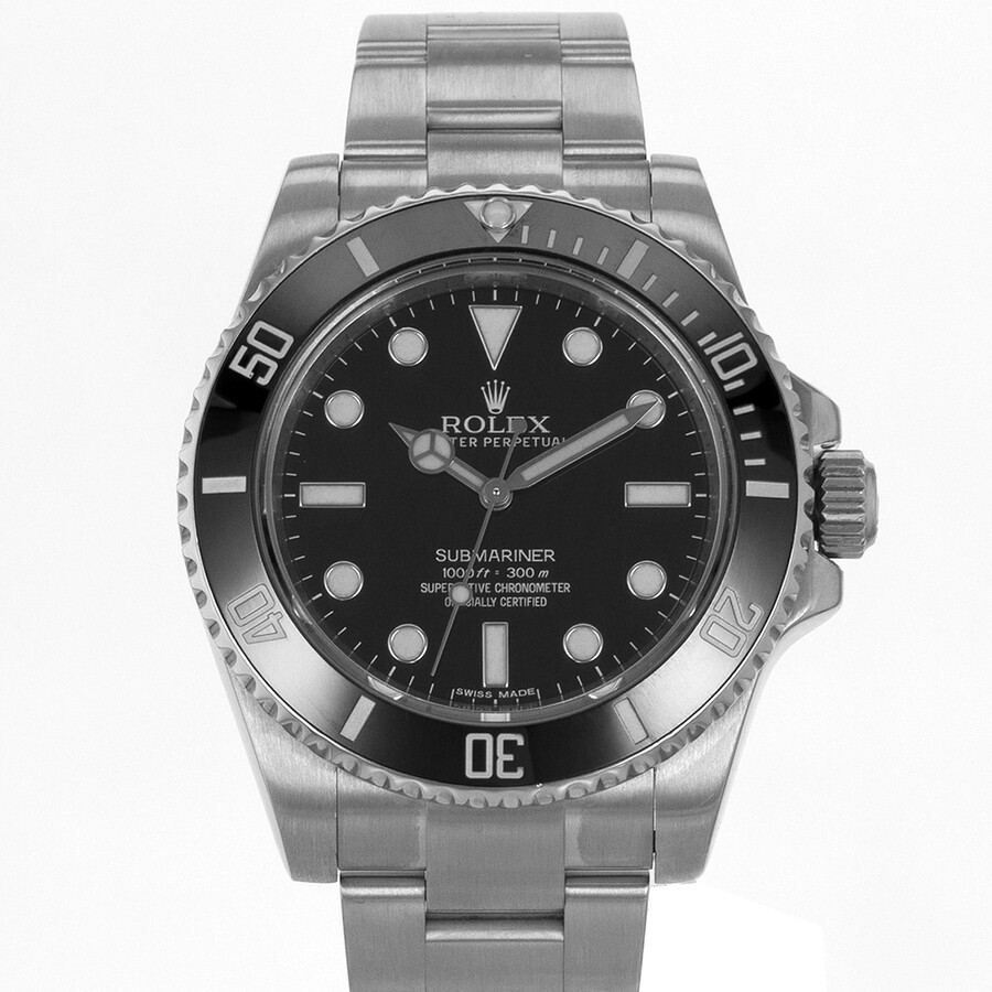 Rolex Pre-owned Rolex Submariner No Date Automatic Chronometer Black ...