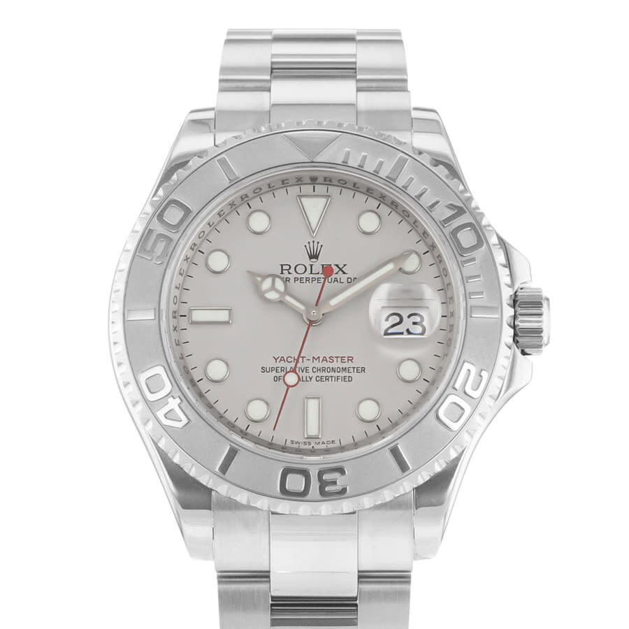 Rolex Pre-owned Rolex Yacht-Master 40 Automatic Chronometer Silver Dial ...