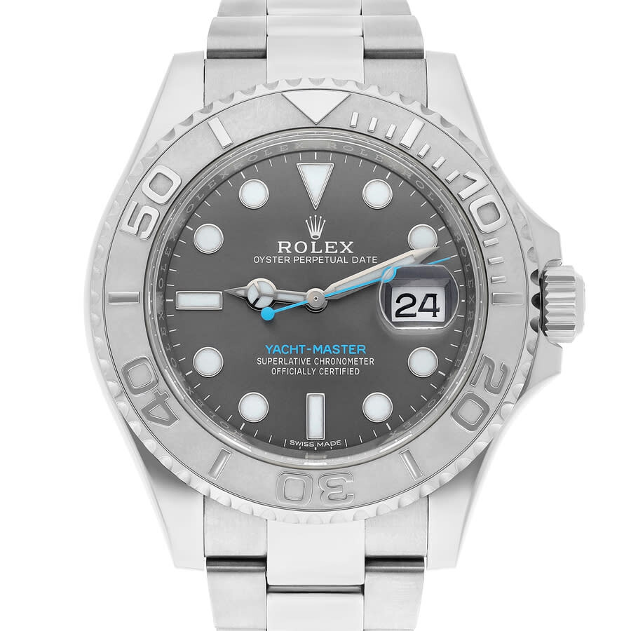 Rolex Pre-owned Rolex Yacht-Master Automatic Grey Dial Men's Watch ...