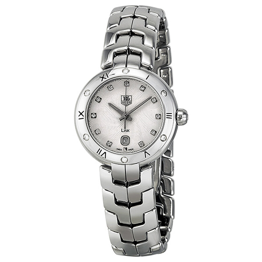 Tag Heuer Pre-owned Tag Heuer Link Diamond Silver dial S-shape ...