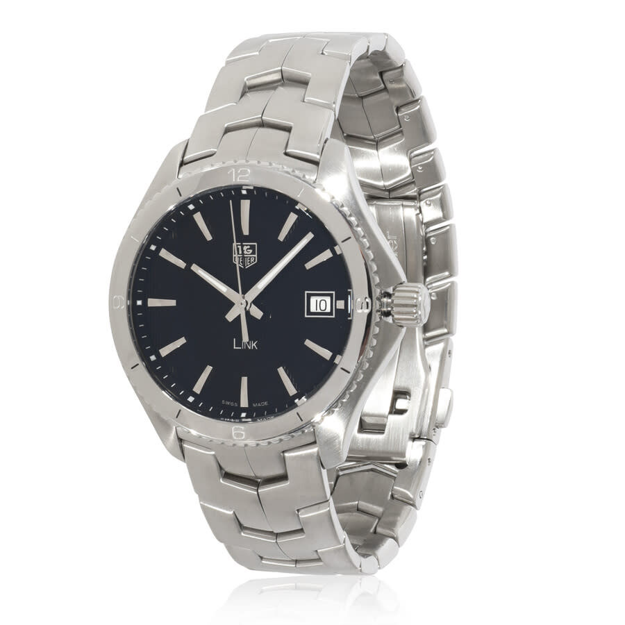 Tag Heuer Pre-owned Tag Heuer Link Quartz Black Dial Men's Watch ...