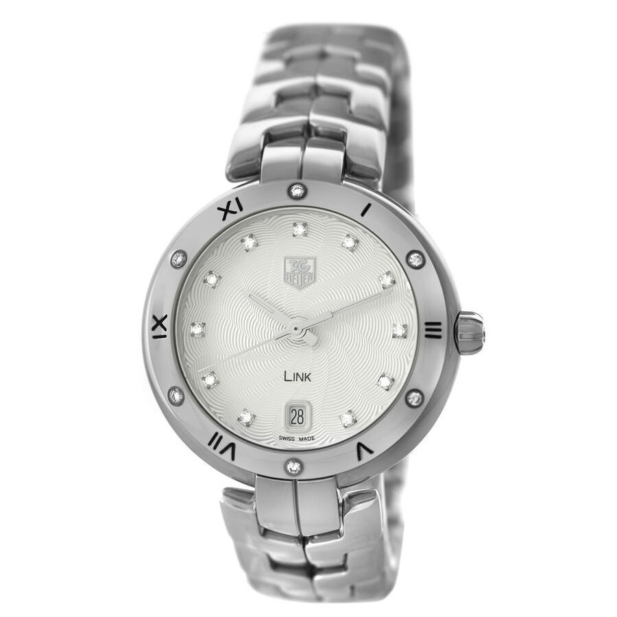 Tag Heuer Pre-owned Tag Heuer Link Quartz Diamond White Dial Ladies ...