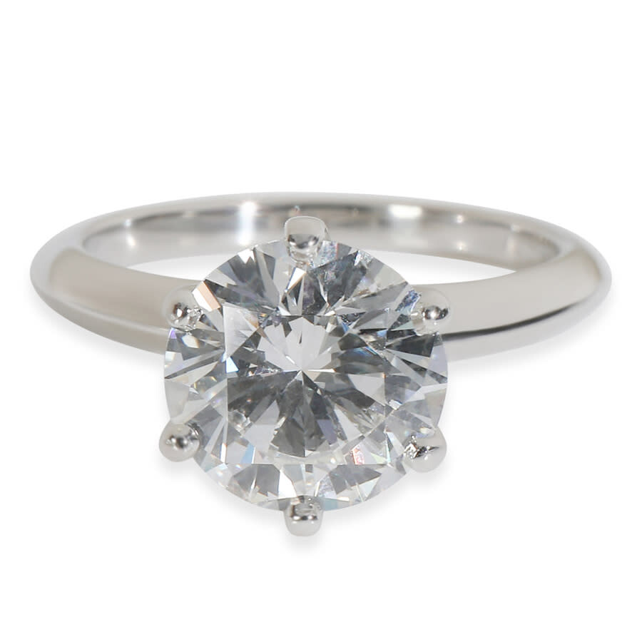 Tiffany & Co. Pre-Owned Tiffany & Co. 2.56 ct Round Brilliant Diamond ...
