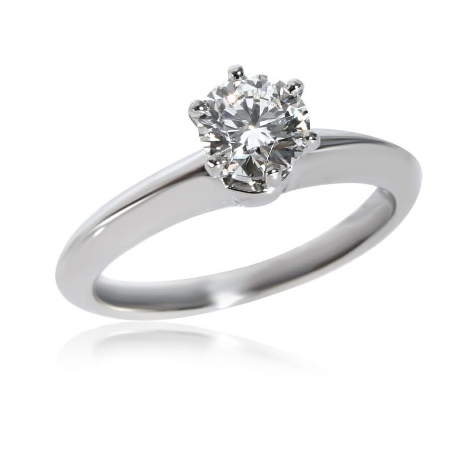Tiffany & Co. Pre-Owned Tiffany & Co. Diamond Solitaire Engagement Ring ...