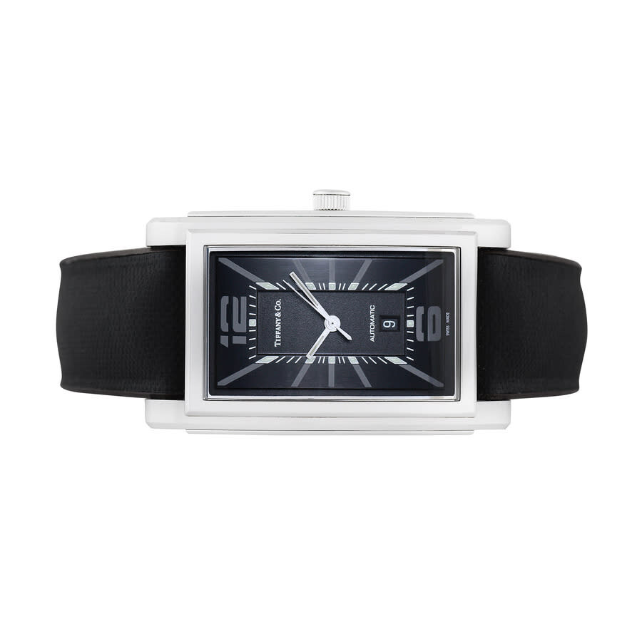 Tiffany & Co. Pre-owned Tiffany & Co. Grand Automatic Black Dial Men's ...