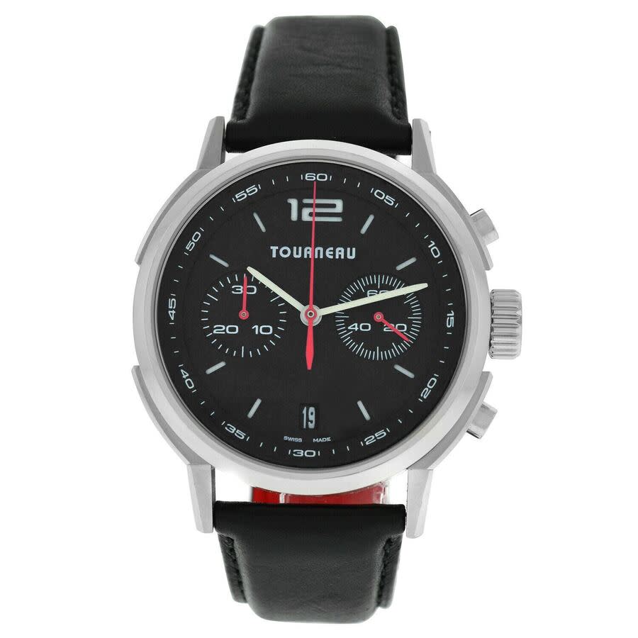 Tourneau Pre-owned Tourneau Tny Chrono Chronograph Automatic Black Dial ...