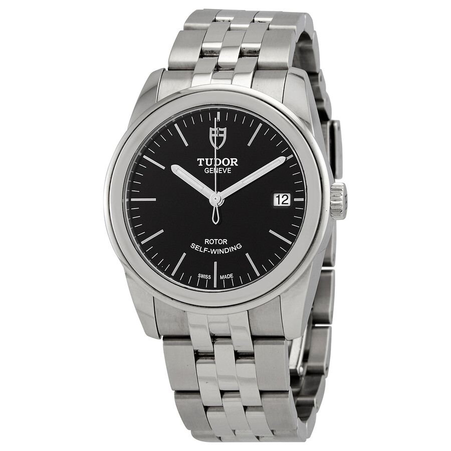 Tudor Pre-owned Tudor Glamour Automatic Black Dial Men's Watch 55000 ...