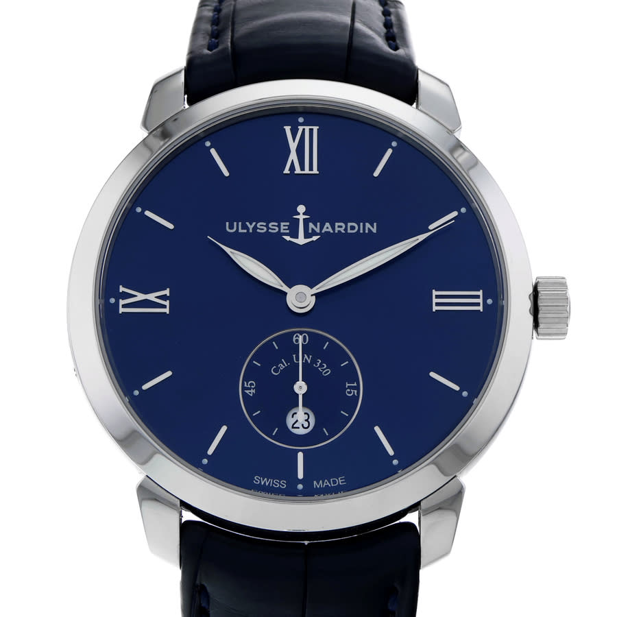 Ulysse Nardin Pre-owned Ulysse Nardin Classico Automatic Blue Dial Men ...