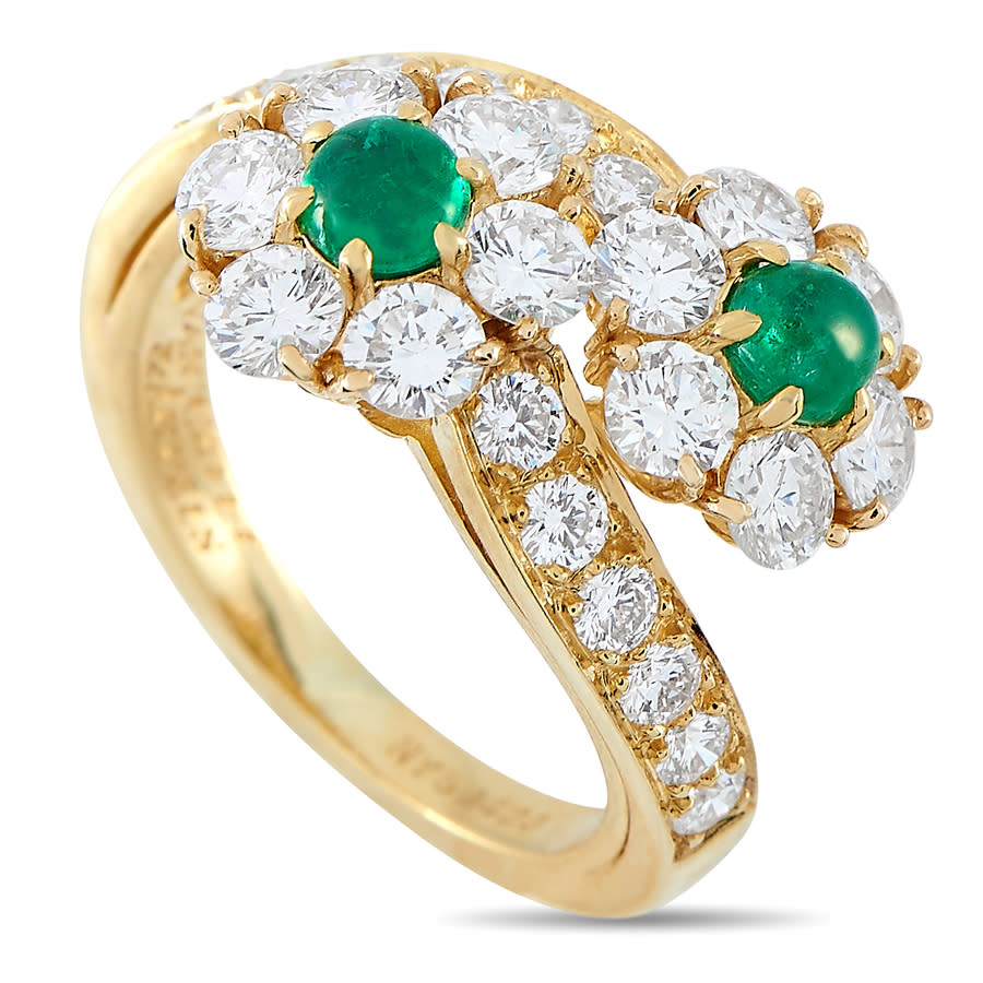 Van Cleef & Arpels Pre-Owned Van Cleef Arpels Fleurette 18K Yellow Gold ...