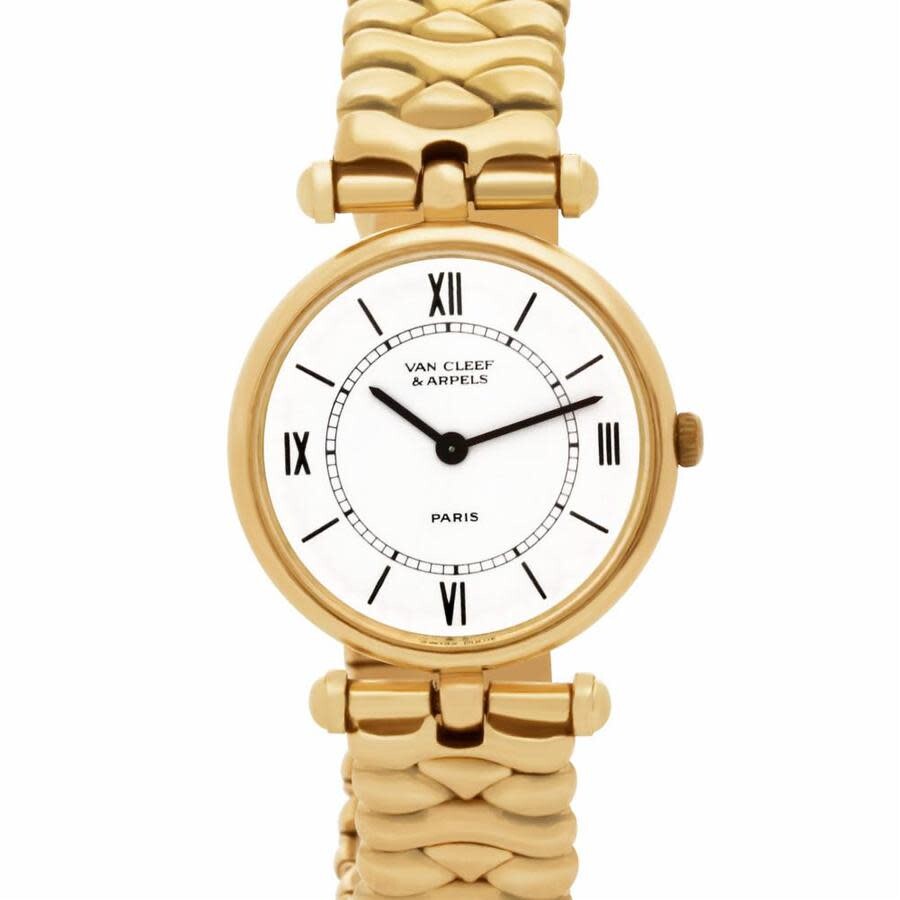 Van Cleef & Arpels Pre-owned Van Cleef Classic Quartz White Dial Ladies ...