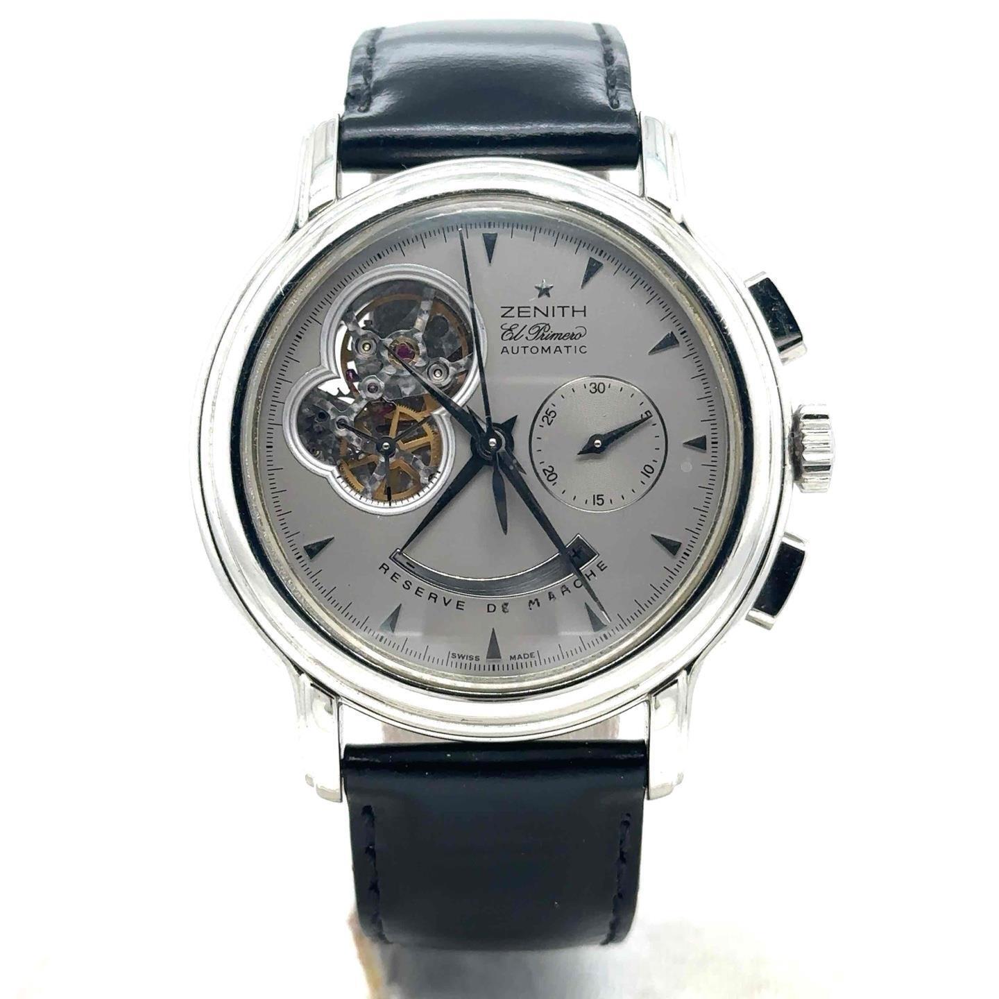 Zenith Pre-owned Zenith Chronomaster T Open Chronograph Silver with ...