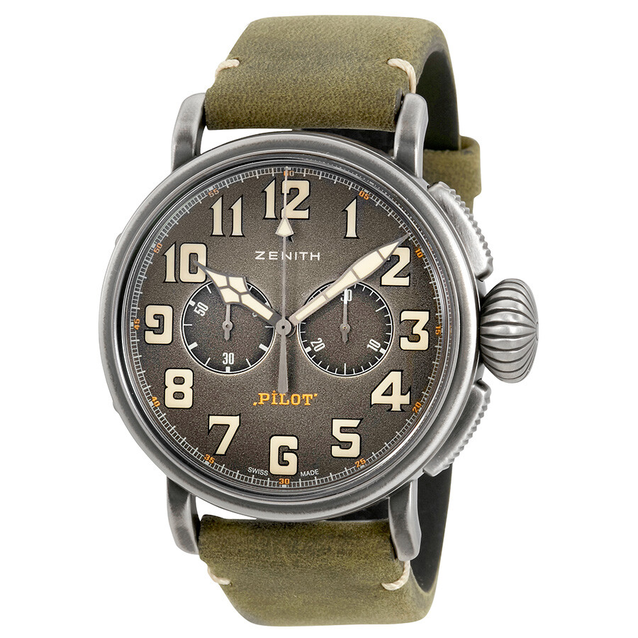 Zenith Pre-owned Zenith Heritage Pilot Type 20 Chronograph Automatic ...