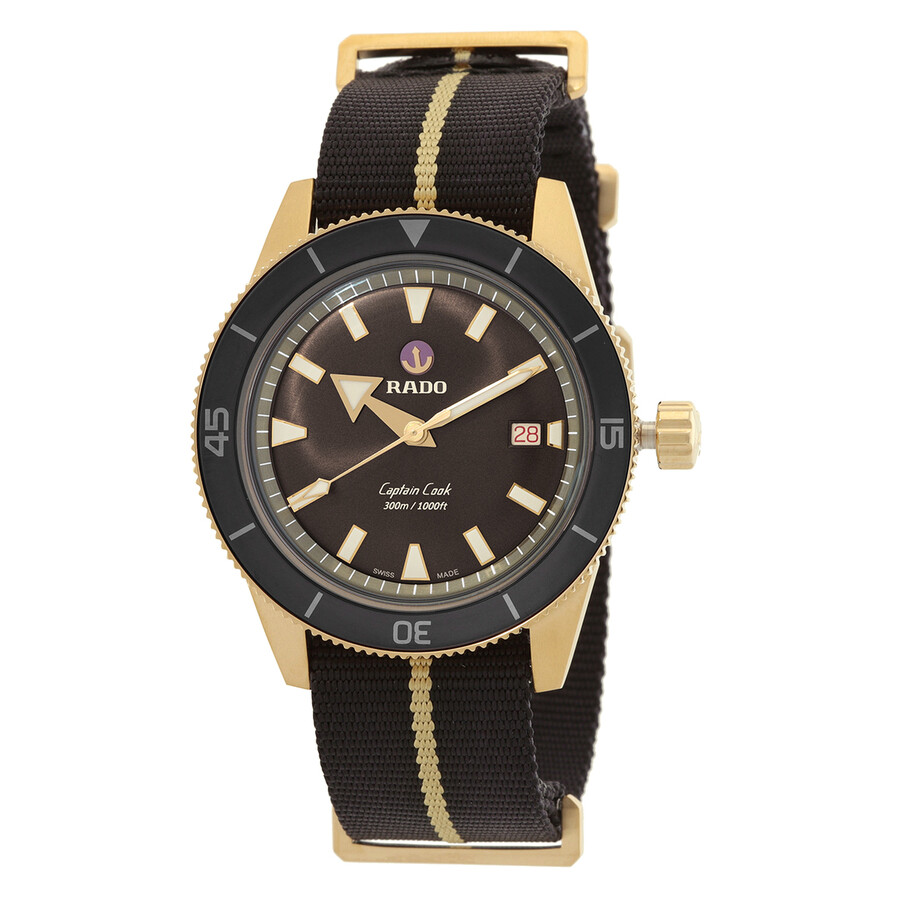 Rado Captain Cook Automatic Brown Dial Men's Watch R32504307 - Watches ...