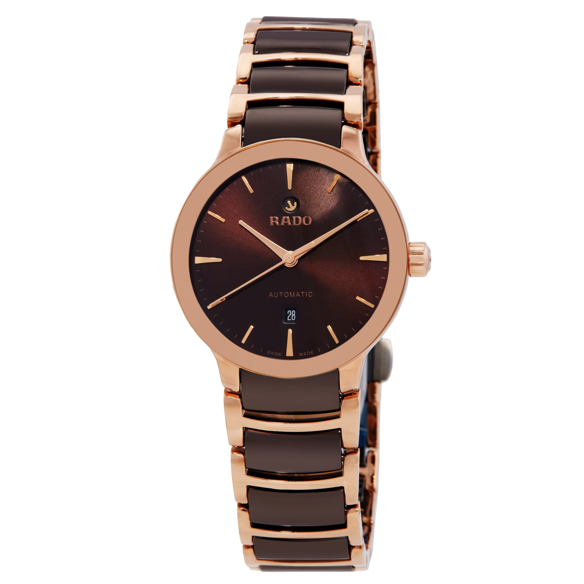 Rado Centrix Automatic Brown Dial Ladies Watch R30019302 7612819063331 ...