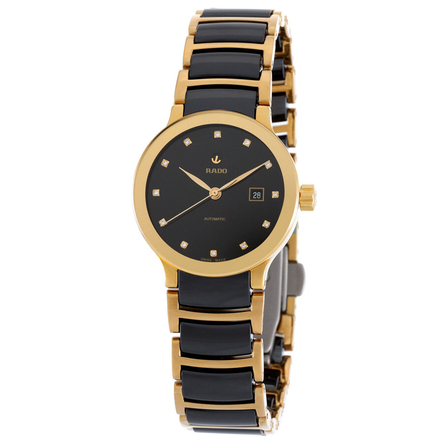 Rado Centrix Automatic Diamond Black Dial Ladies Watch R30080762 ...