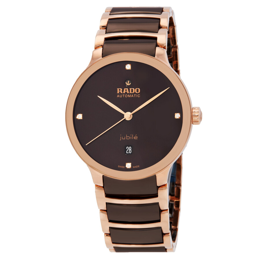 Rado Centrix Diamonds Quartz Brown Dial Unisex Watch R30023712 ...
