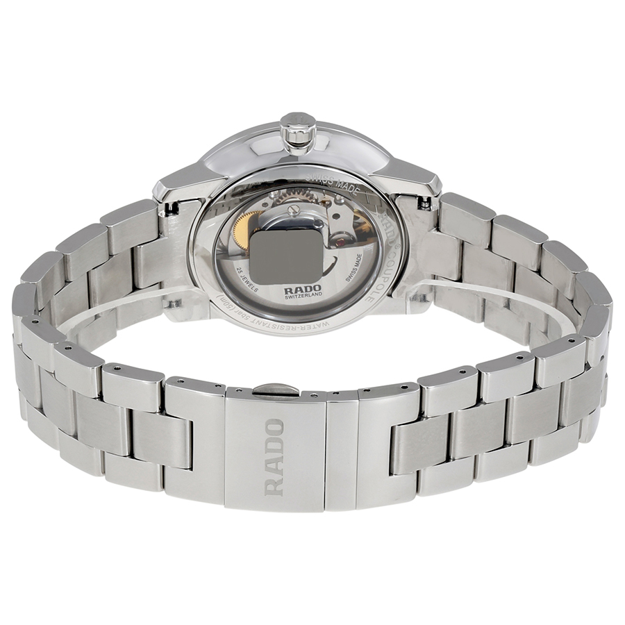 Rado Coupole Classic Automatic Black Dial Stainless Steel Unisex Watch ...