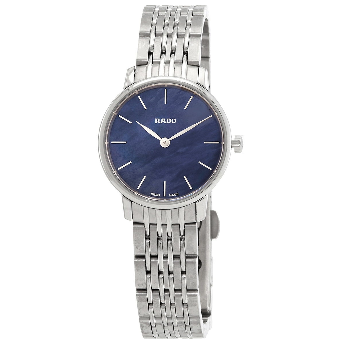 Rado Coupole Classic Quartz Blue Mother of Pearl Dial Ladies Watch ...