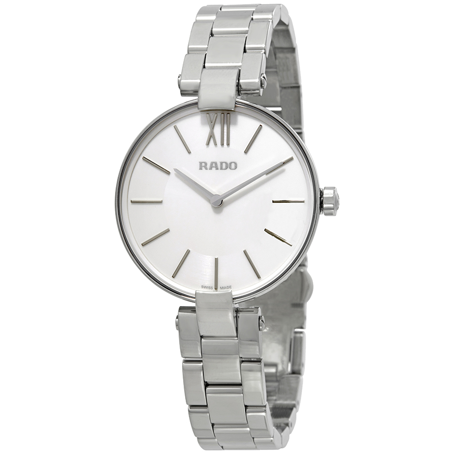 Rado Coupole Silver Dial Stainless Steel Ladies Watch R22850013 ...