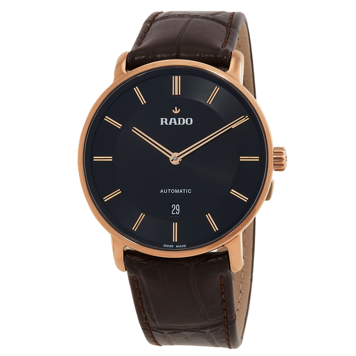 Rado DiaMaster Automatic Black Dial Men's Watch R14068176 - Watches ...