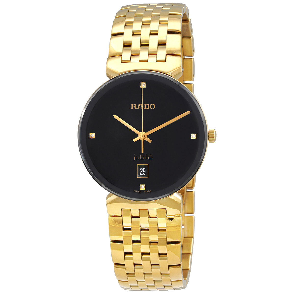 Rado Florence Quartz Diamond Black Dial Unisex Watch R48914703 ...