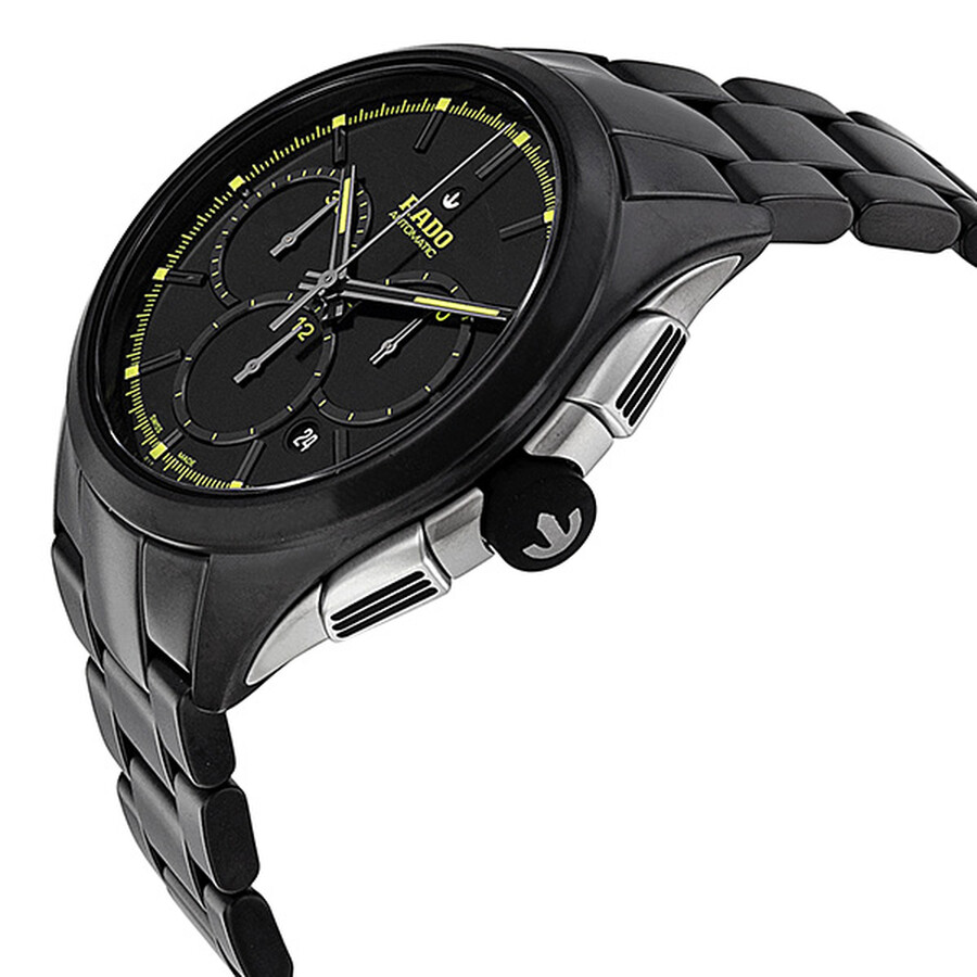 Rado Hyperchrome Automatic Chronograph Black High-Tech Ceramic Men's ...