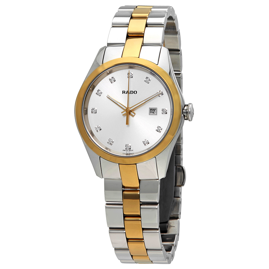 Rado Hyperchrome S Diamond Silver Dial Ladies Watch R32975712 ...