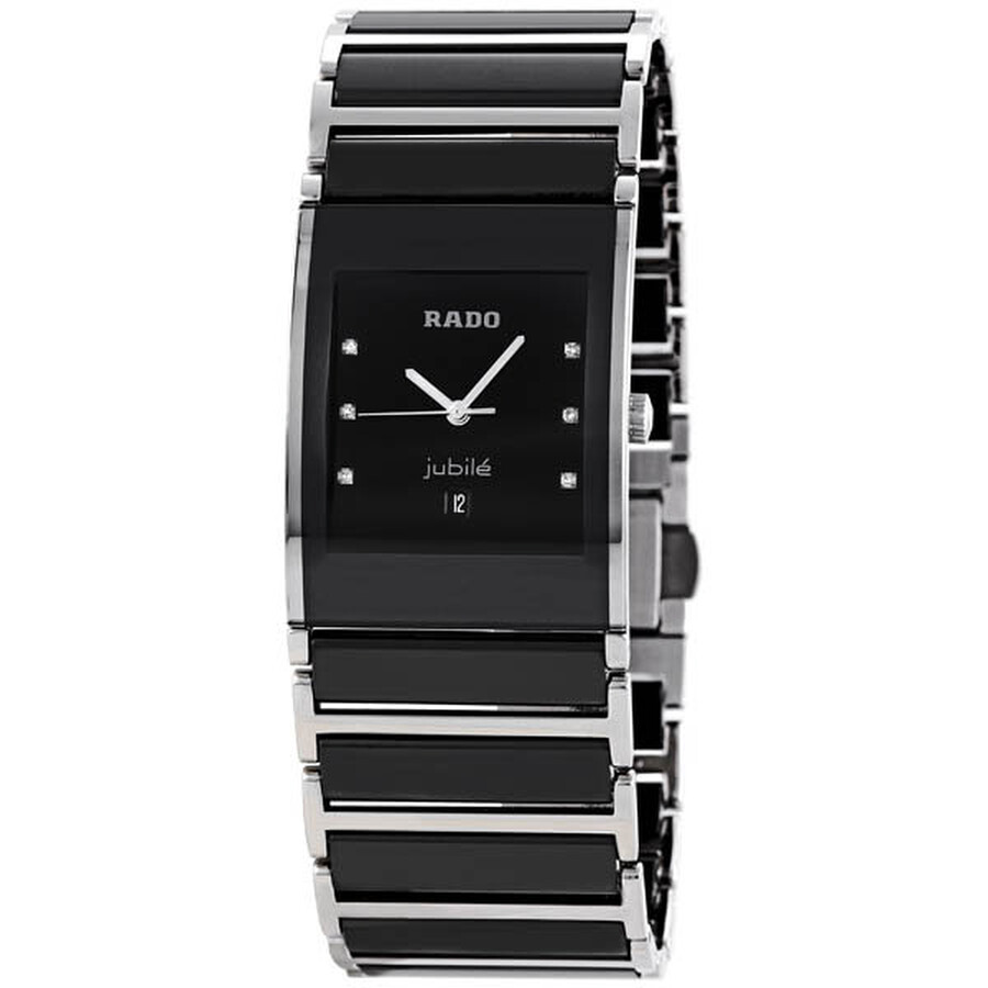 Rado Integral Ceramic Black Dial Men's Watch R20784752 7612819036199 ...