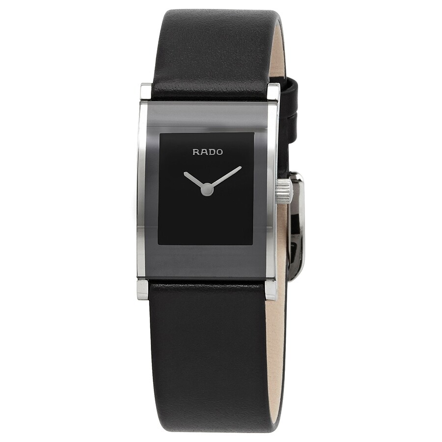 Rado Integral Quartz Black Dial Ladies Watch R20786165 7612819039145 ...