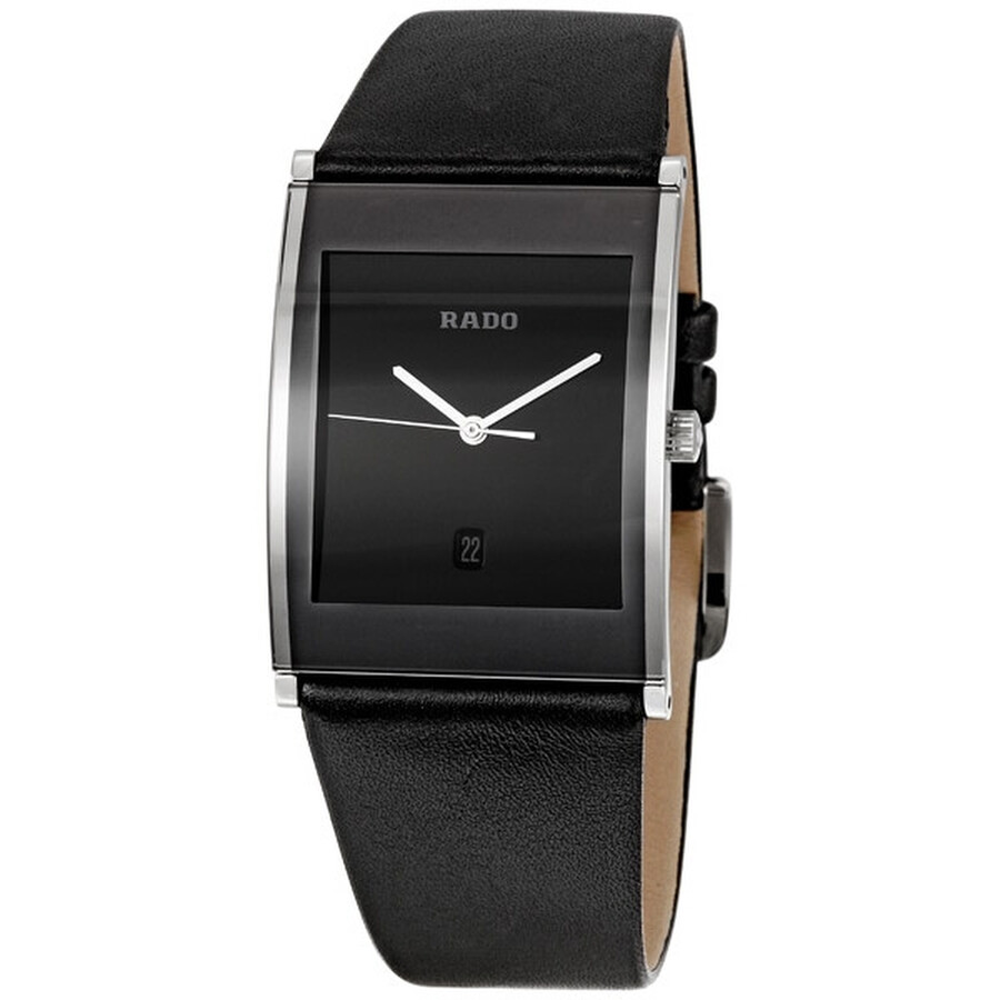 Rado Integral Quartz Black Dial Men's Watch R20861165 7612819039398 ...