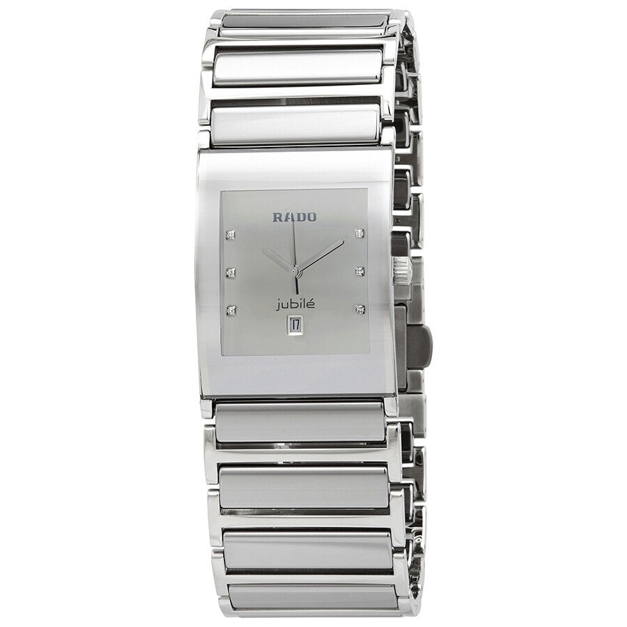 Rado Integral Quartz Diamond Silver Dial Ladies Watch R20745712 ...