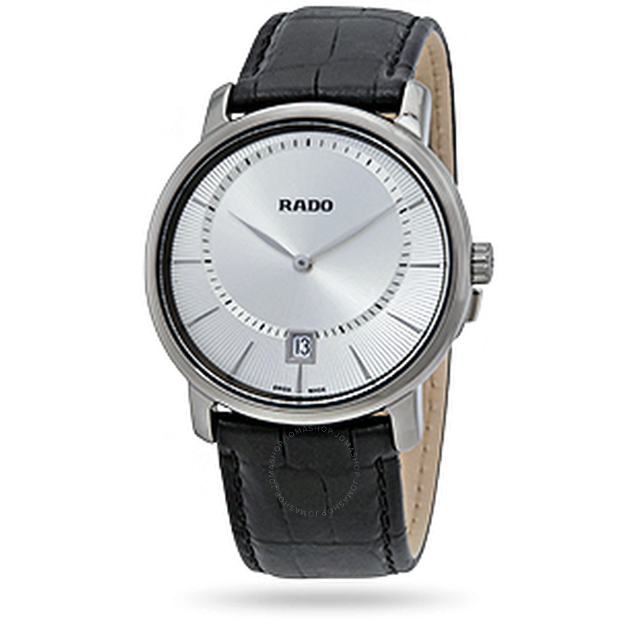 Rado DiaMaster Quartz Silver Dial Ceramic Men's Watch R14135106 ...