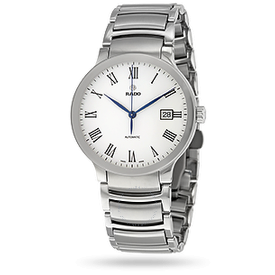 Rado Centrix Automatic White Dial Men's Stainless Steel Watch R30939013 ...